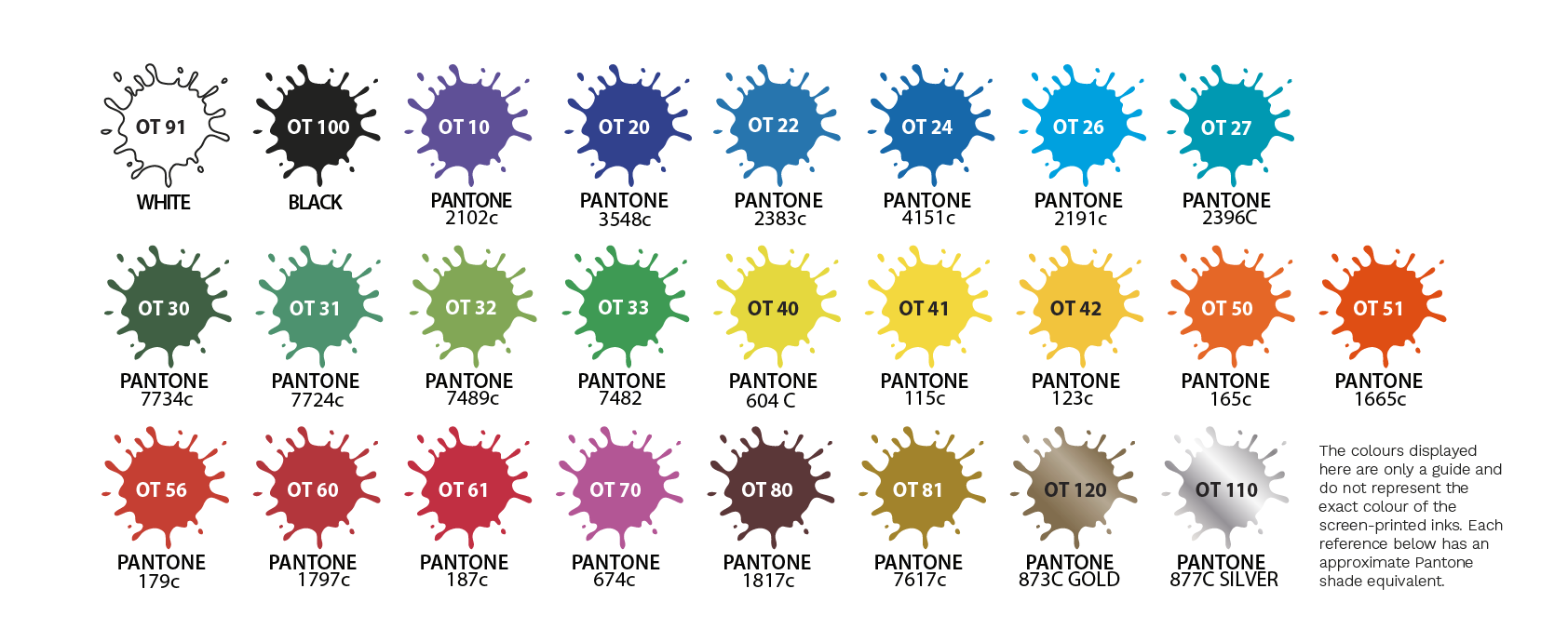 Single Colour Heat Transfers | Complete Transfers